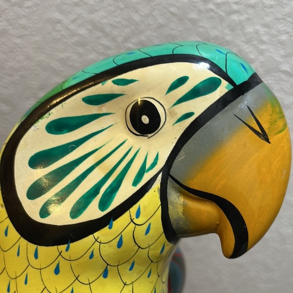 Accents | Parrot Decor Colorfully Painted Ceramic | Poshmark
